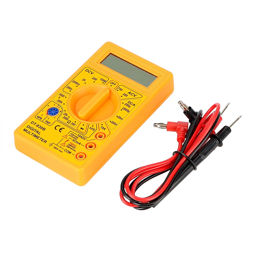 DT830B AC/DC LCD Digital Multimeter Electrical Handheld Meter Mini ...