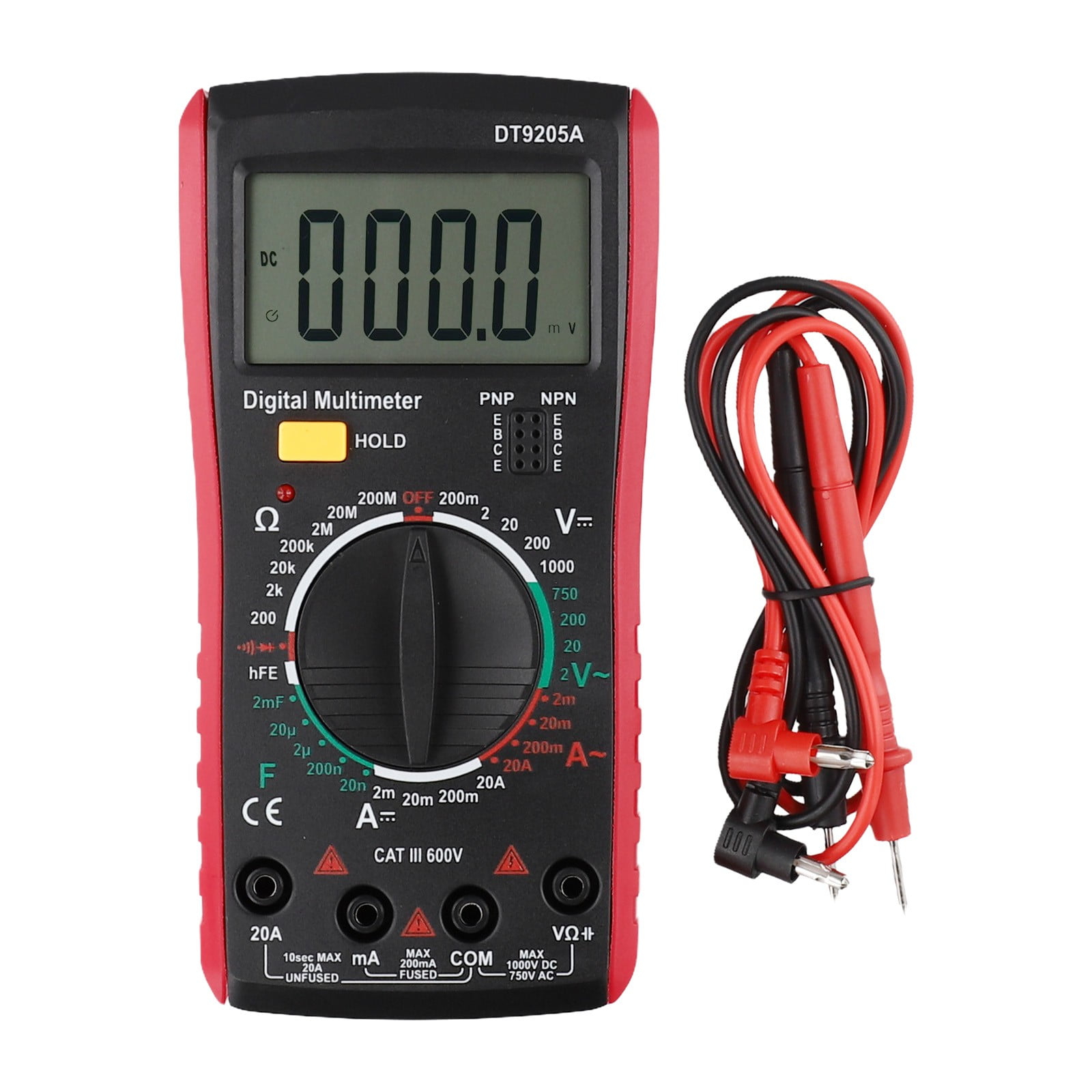 DT9205A Digital Multimeter Multi-function Anti-Burning Household Multimeter 1999 - Walmart.com