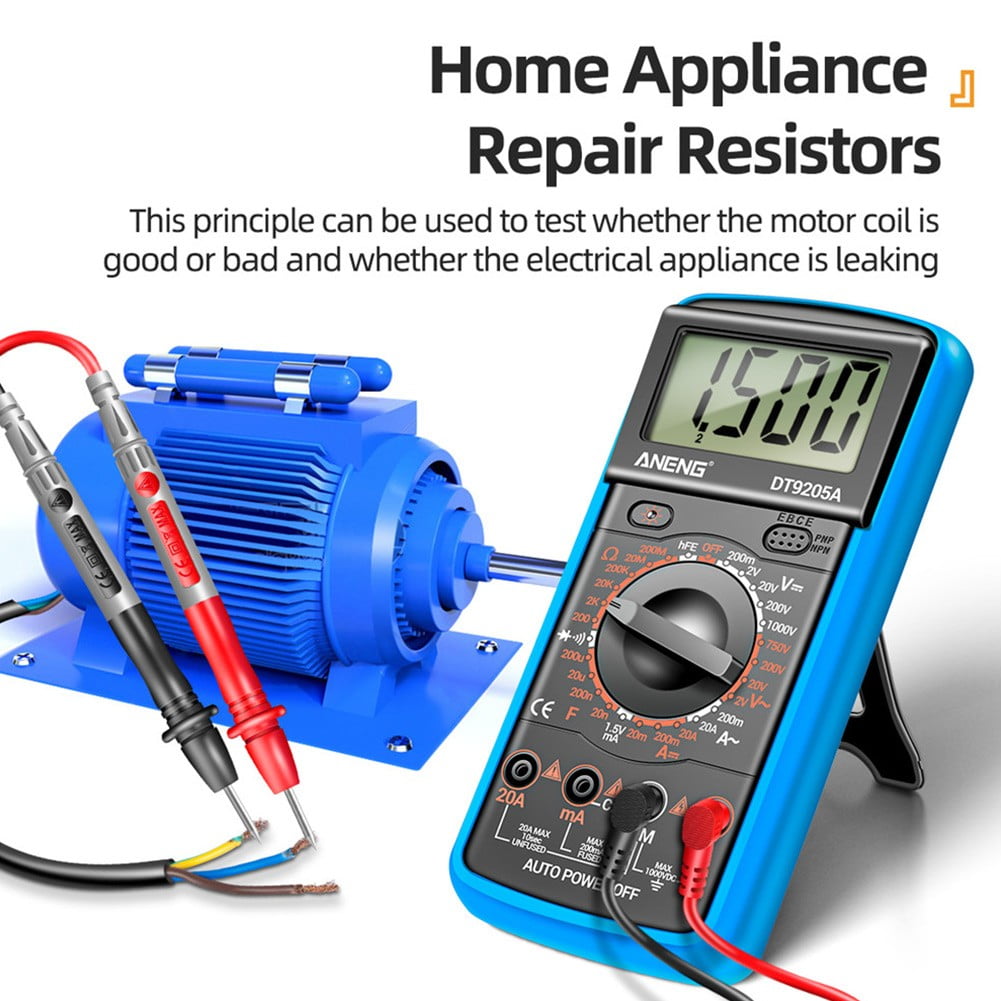 DT9205ADigital Multimeter Transistor Tester CapacitorRMSTester ...