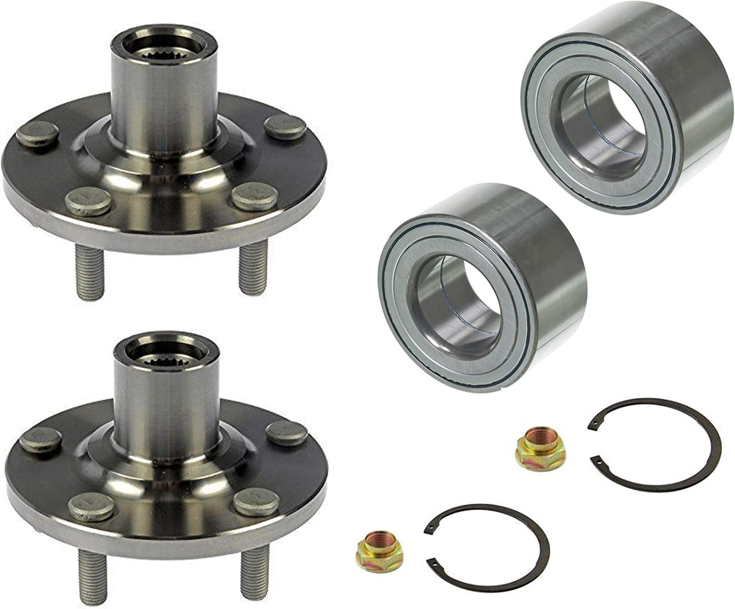 DTA 2 Front Wheel Hub and Bearing Repair Kits Left and Right Compatible ...
