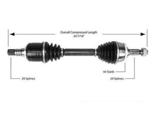 DTA CV Shaft Axle M/T 169122 for Nissan for Altima 3.5L 2002-2006 Best ...