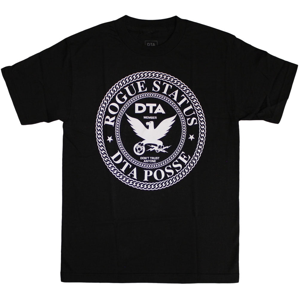 DTA RS Chain Crest T-shirt Black White - Walmart.com