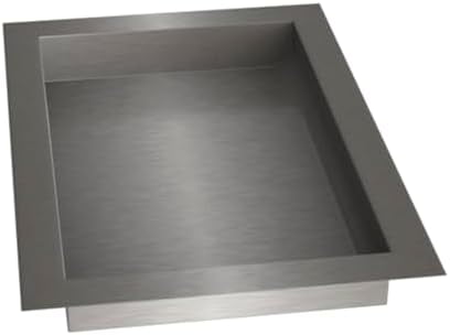 DTBRL11611B 16" x 11" Non-Ricochet Drop-in Deal Tray Level 1 Brushed ...