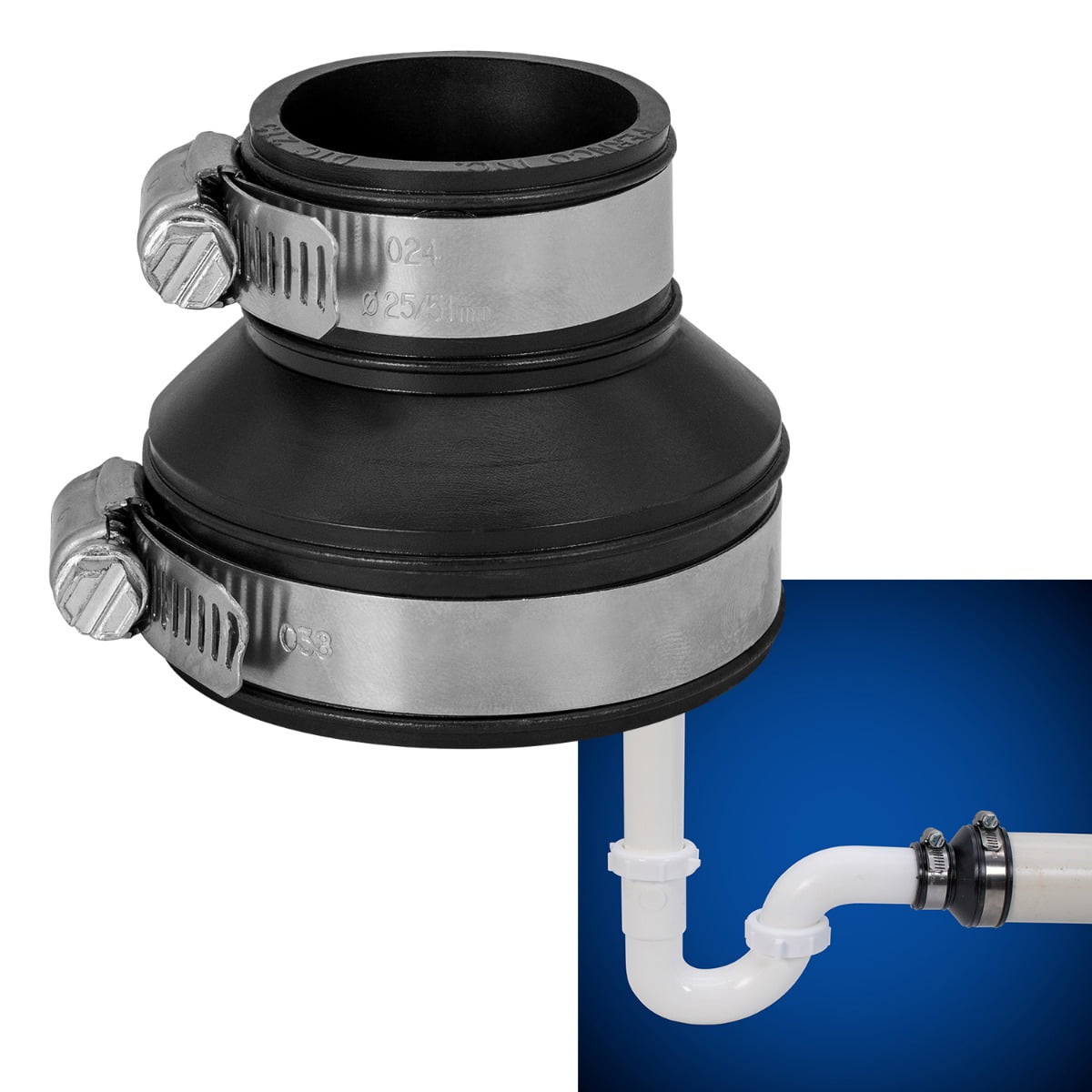 Fernco DTC-215 2-Inch Drain and Trap Connector - Walmart.com