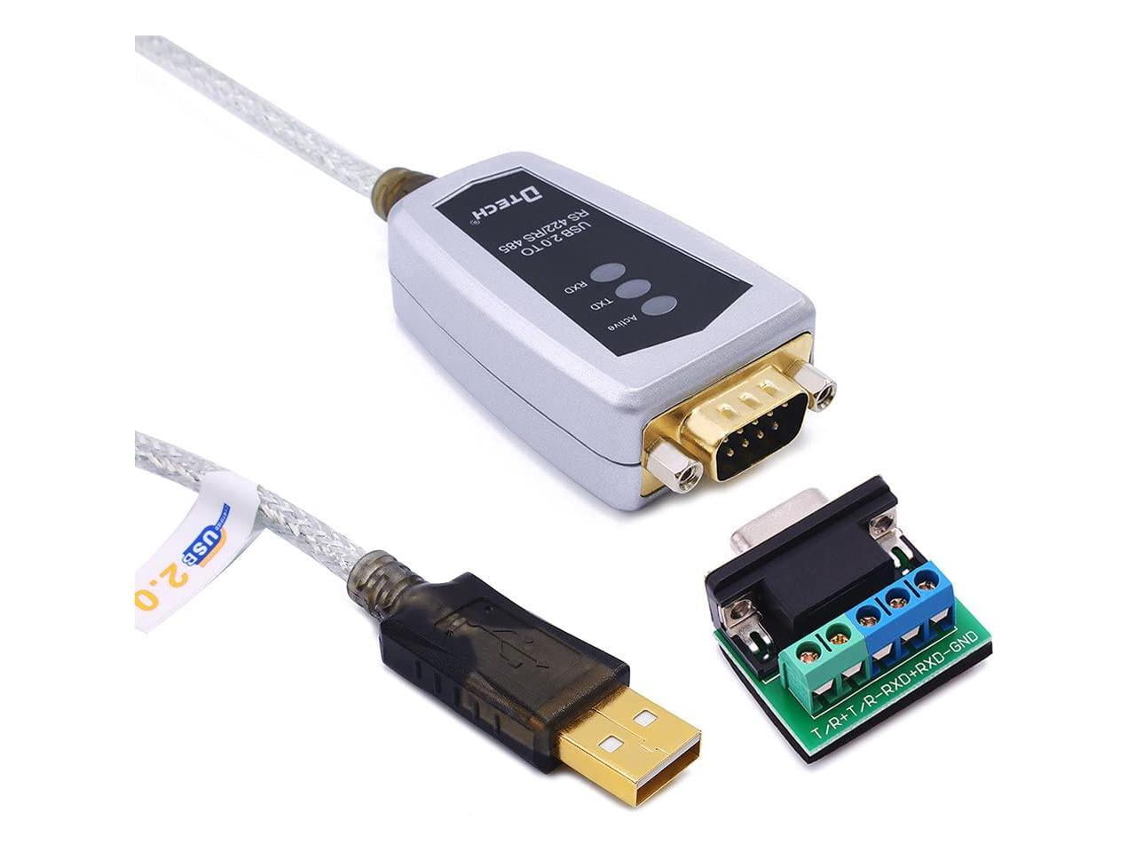 DTECH USB to RS422 RS485 Serial Port Converter Adapter Cable with FTDI ...