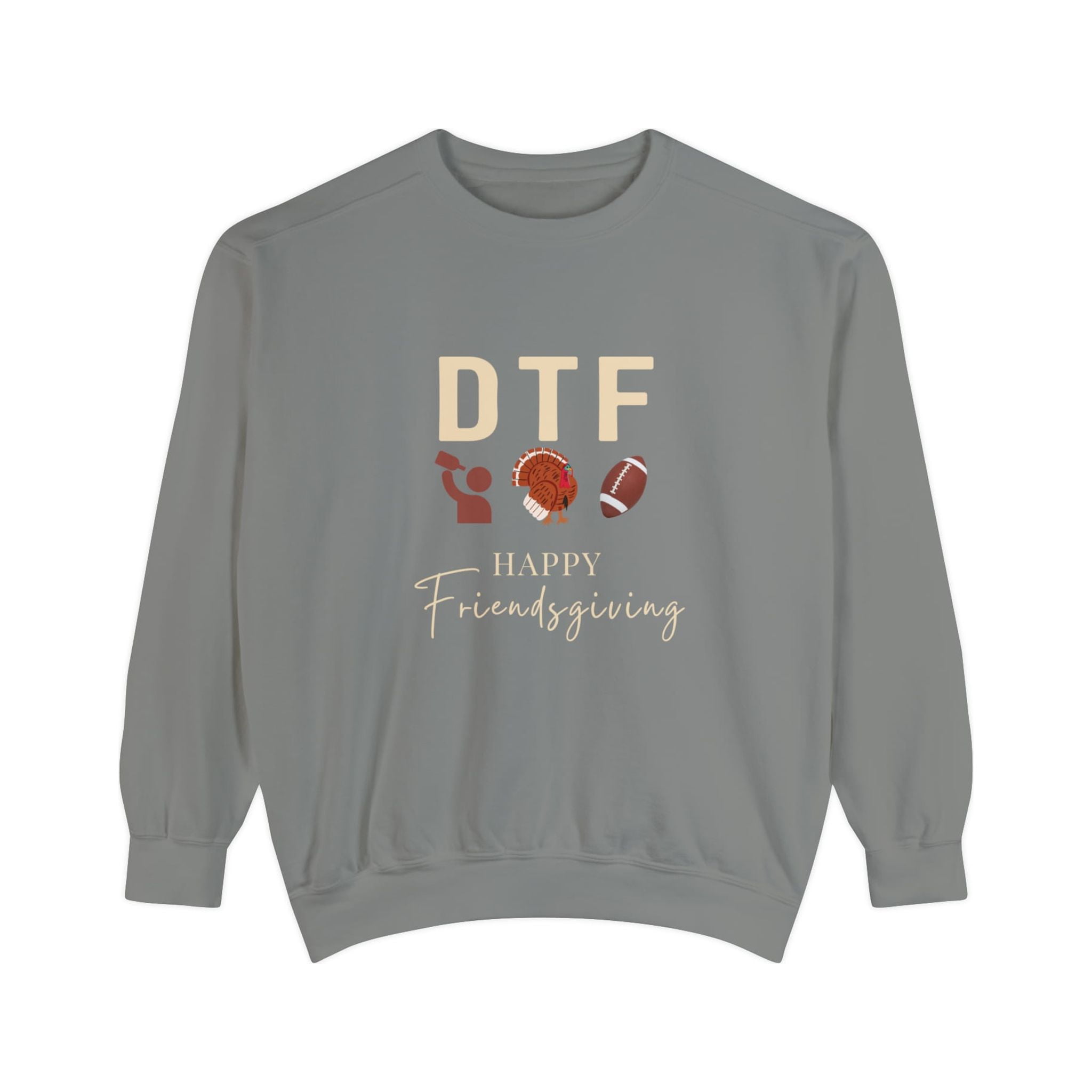 DTF Friendsgiving, Funny Thanksgiving Sweater, Friendsgiving, Thanksgiving - Walmart.com