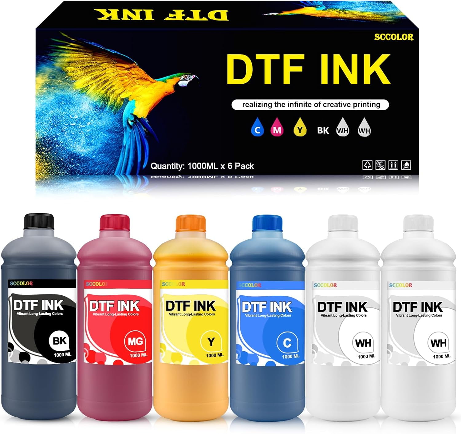DTF INK Combo 1000ML- Direct-to-Film Transfer Ink for PET Film ...