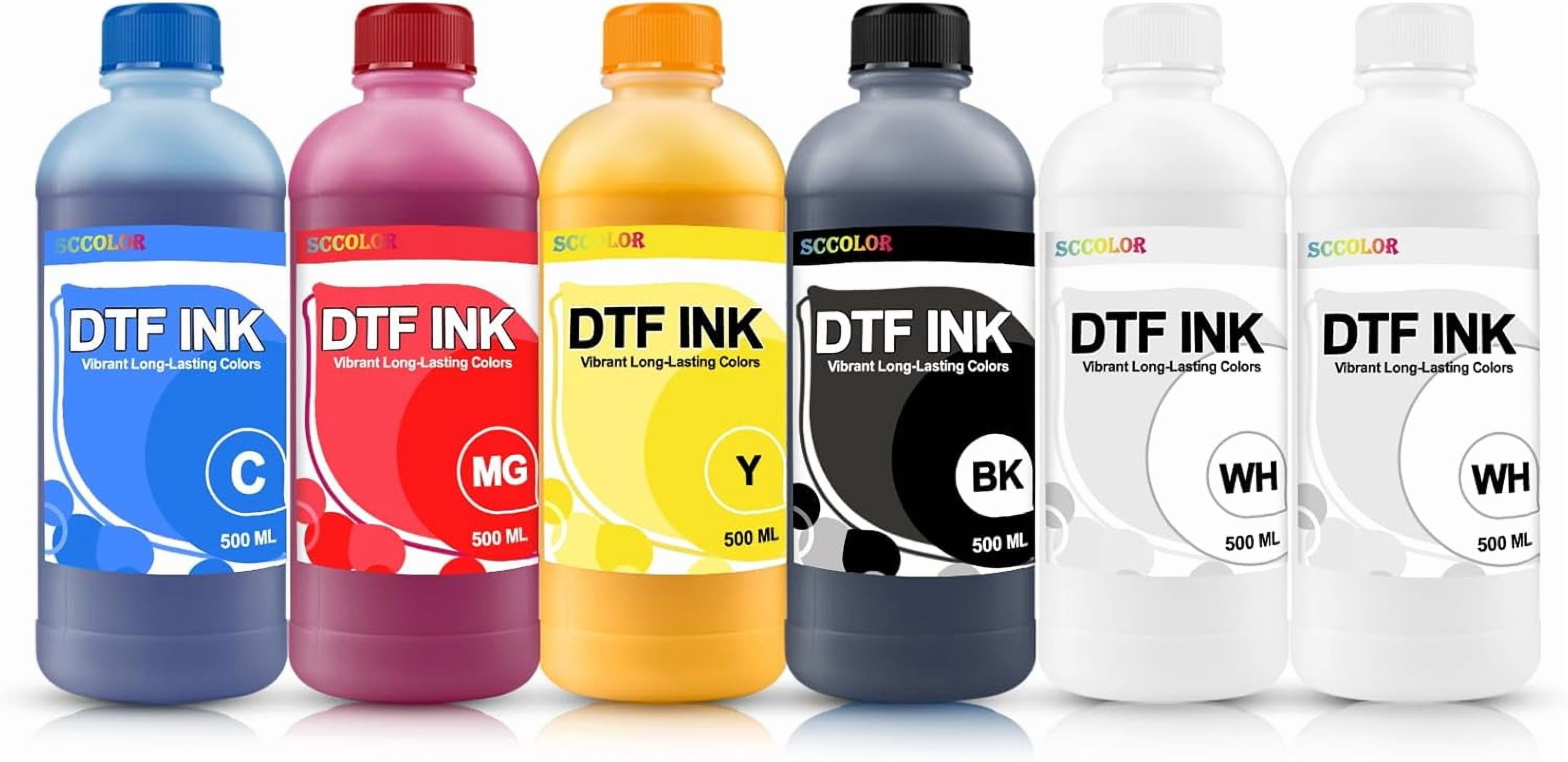 DTF INK Combo 500ML- Direct-to-Film Transfer Ink for PET Film ...
