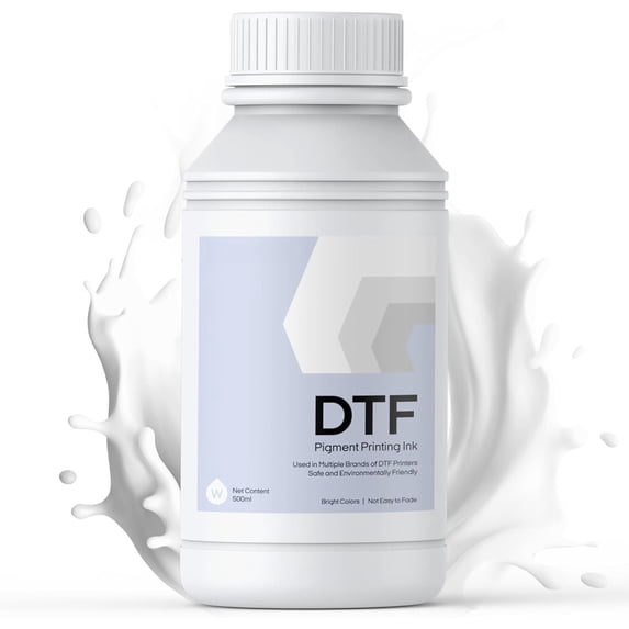 DTF Ink 500ML White - DTF Transfer Ink for PET Film, Refill Ink for DTF ...