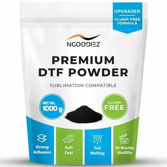 DTF Powder Black - Full Melting, Clump-Free, DTF Transfer Powder for ...