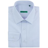 DTI BB Signature Men's Modern Classic Fit 2 Ply Pure Cotton Solid Dress ...