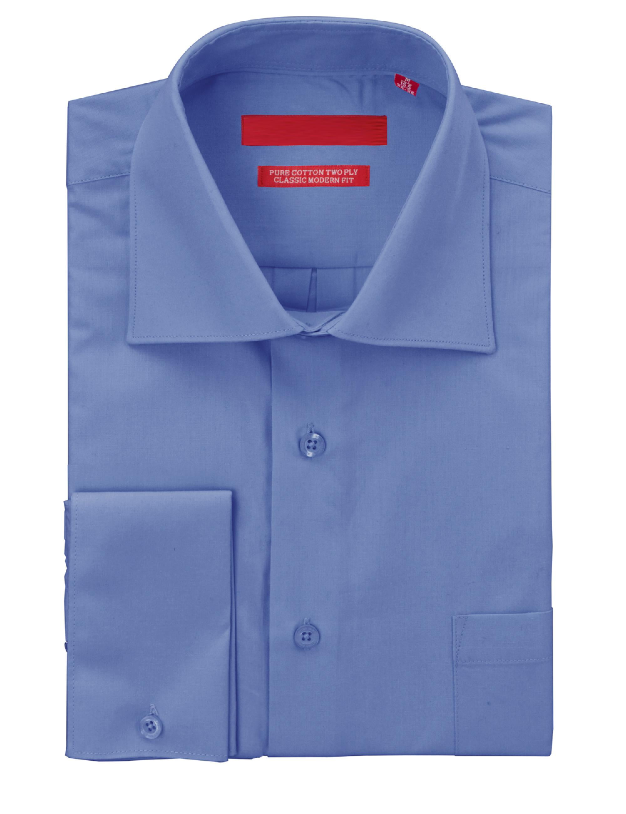 Mens Blue Shirt DTI DARYA TRADING GV Executive Dress Pure - Walmart.com