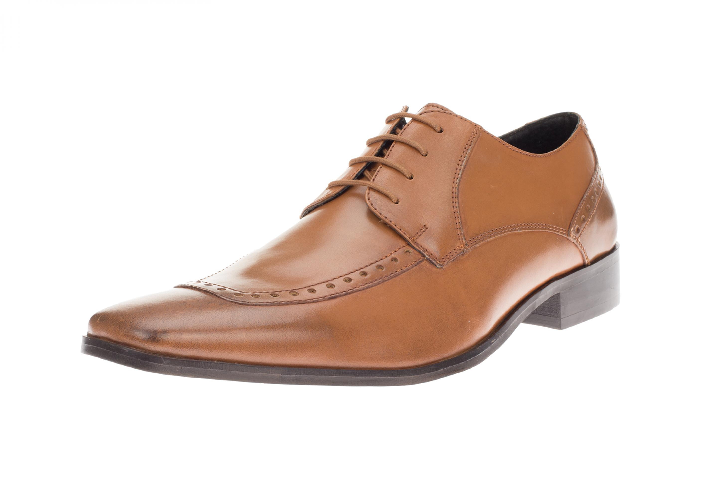 Mens Nico Tan Leather Oxford Dress Shoe DTI DARYA TRADING - Walmart.com