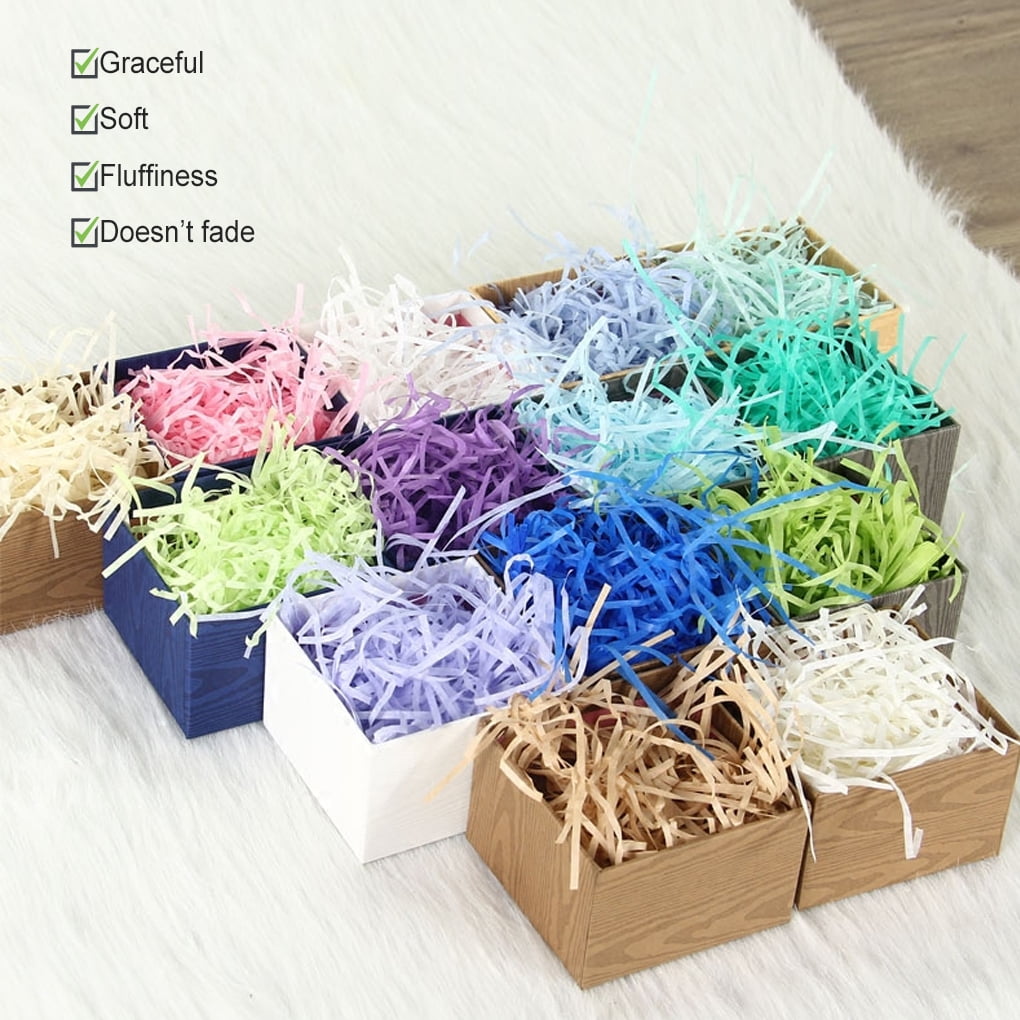 DTOWER 10pcs Eco-friendly Raffia Paper Silk Wrinkled Cosmetics Shock ...