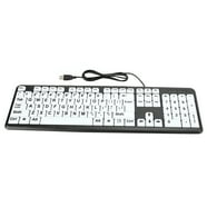 Ergoguys High Visibility Large Print Soft Touch Wired Keyboard ...