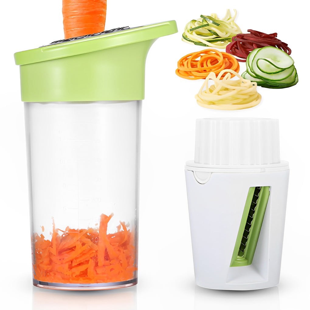 DTOWER Vegetable Spiralizer Handheld Lemon Squeezer with Container 3 in ...