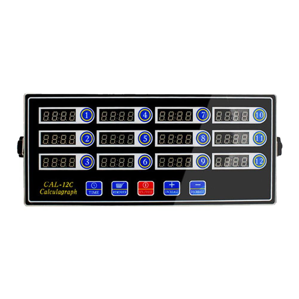 DTREELS Commercial 8 Channels Digital Kitchen Timer Stainless Steel ...