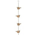 DTREELS Metal Rain Chain for Gutters Decorative Downspout Garden Rain ...