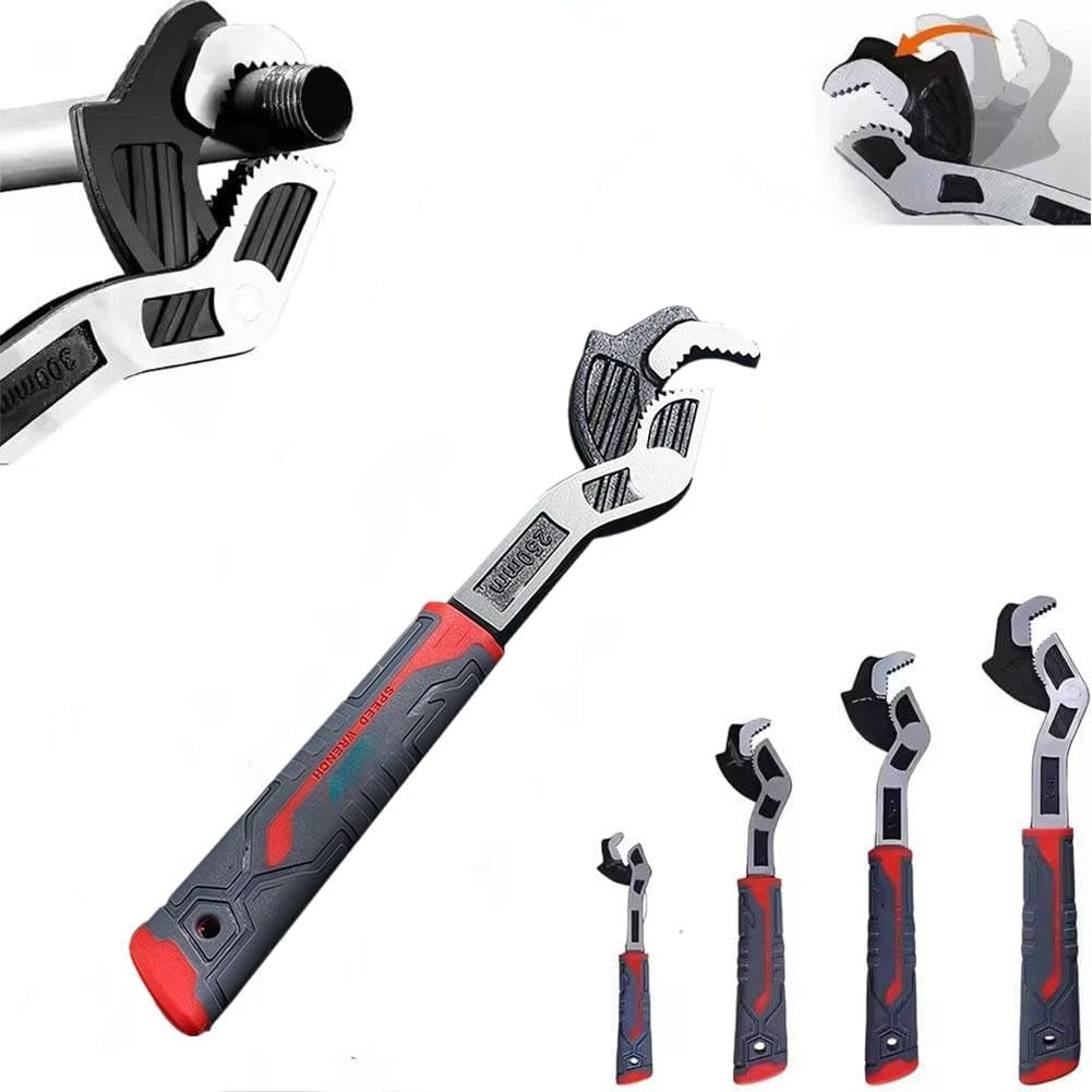 DTREELS Multi-function Self-locking Pipe Wrench Set, Self Adjusting ...