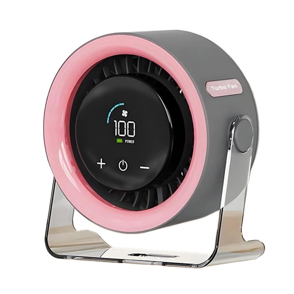 DTREELS Portable Rechargeable Strong Wind Digital Desktop Electric Fan ...