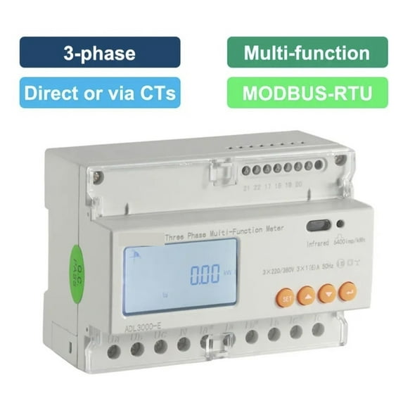 DTSD1352 Din Rail Three Phase Kwh Meter/3 Phase Smart RS485 Power Meter ...