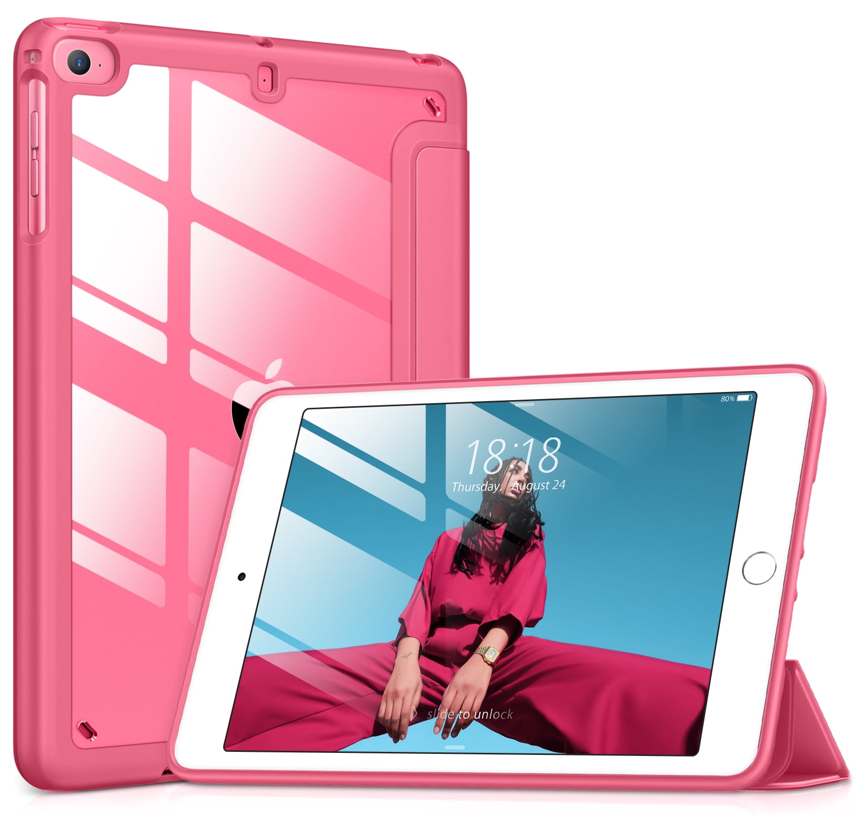 DTTOCASE Case for iPad Mini 4 5 3 2 1,Clear Slim 7.9 inch Cover ...