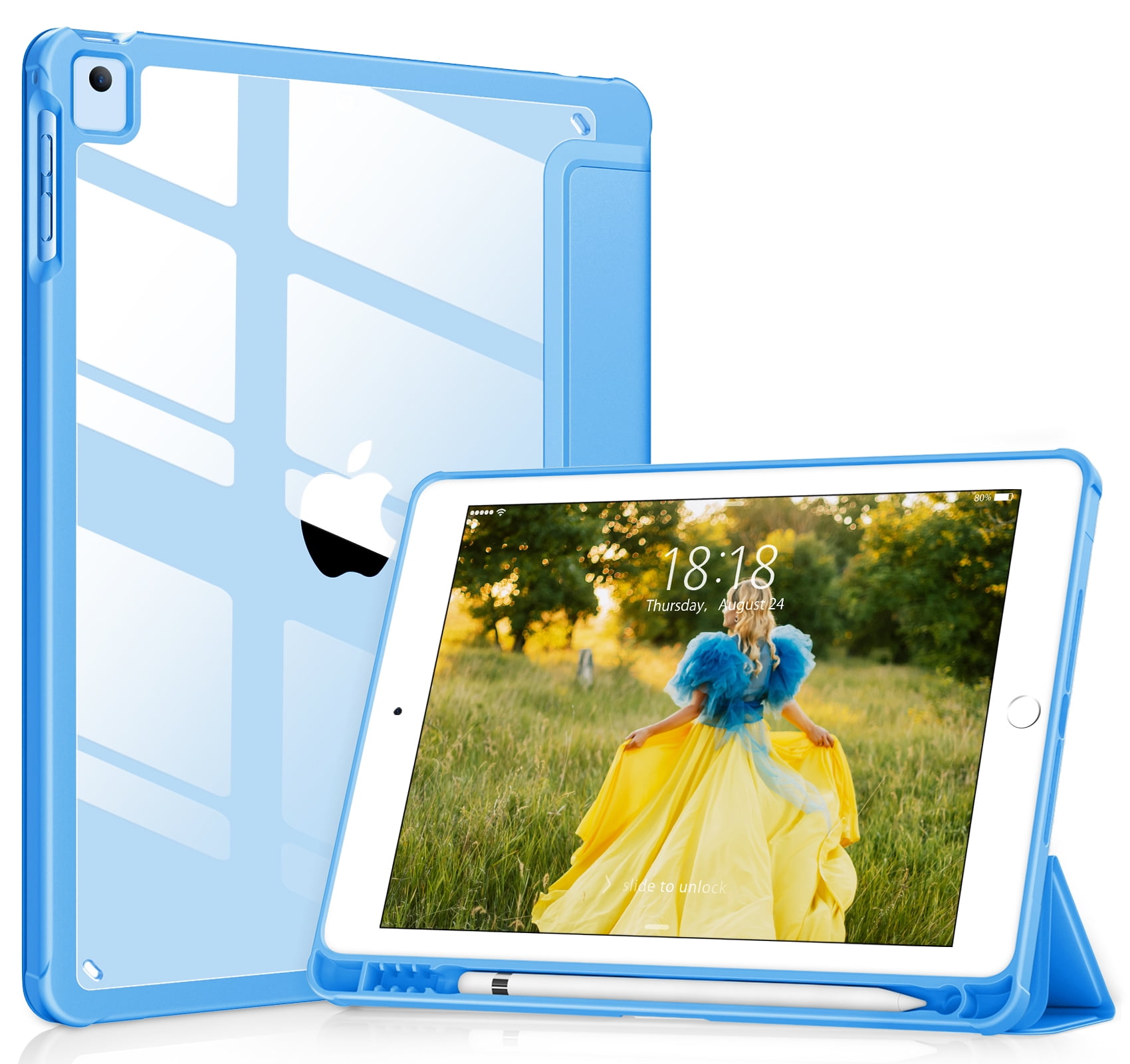 DTTOCASE iPad 6th / 5th Generation Case,iPad Air 2 & 1 Case,Clear 9.7 ...