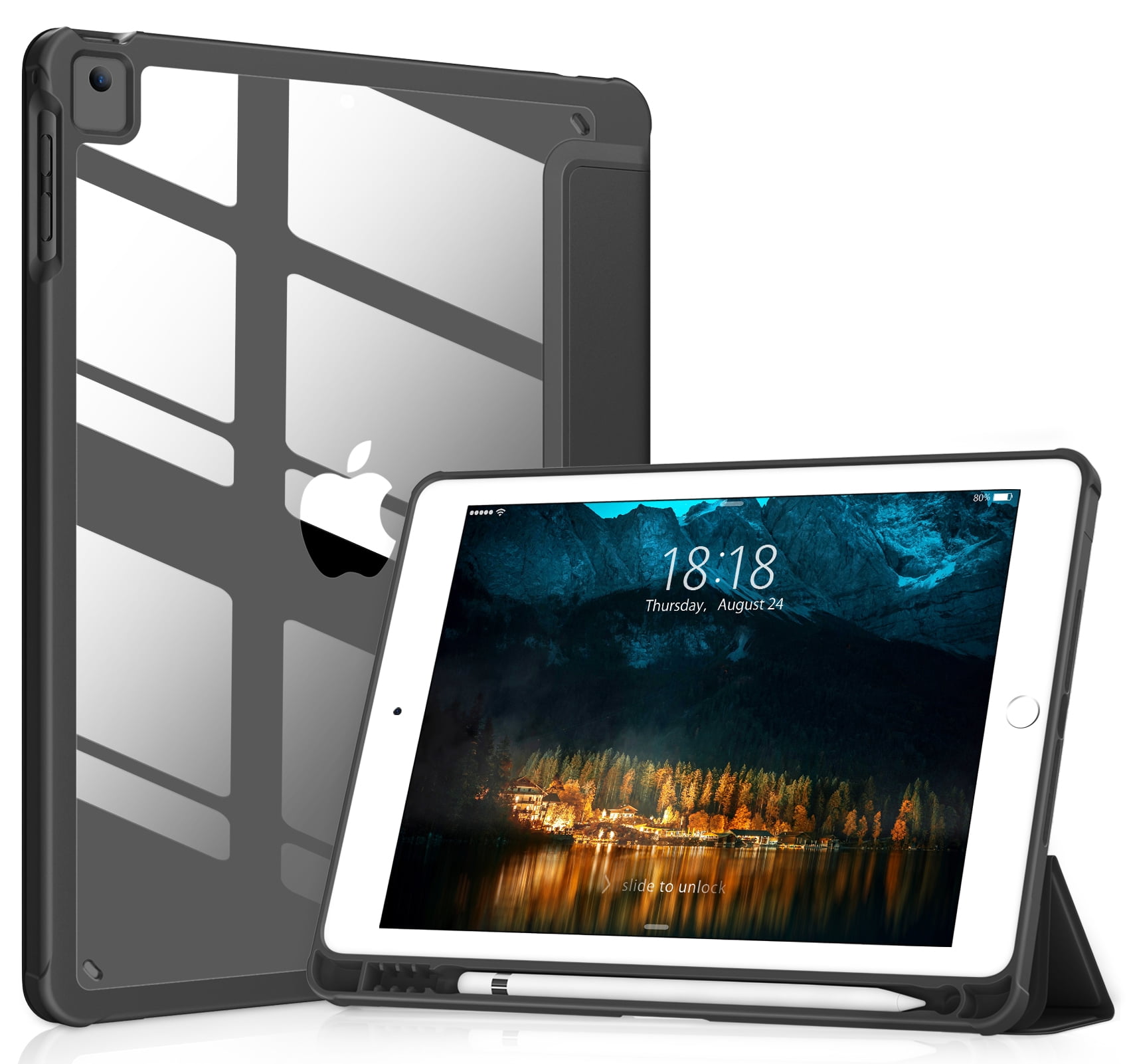 DTTOCASE iPad 6th / 5th Generation Case,iPad Air 2 & 1 Case,Clear 9.7 ...