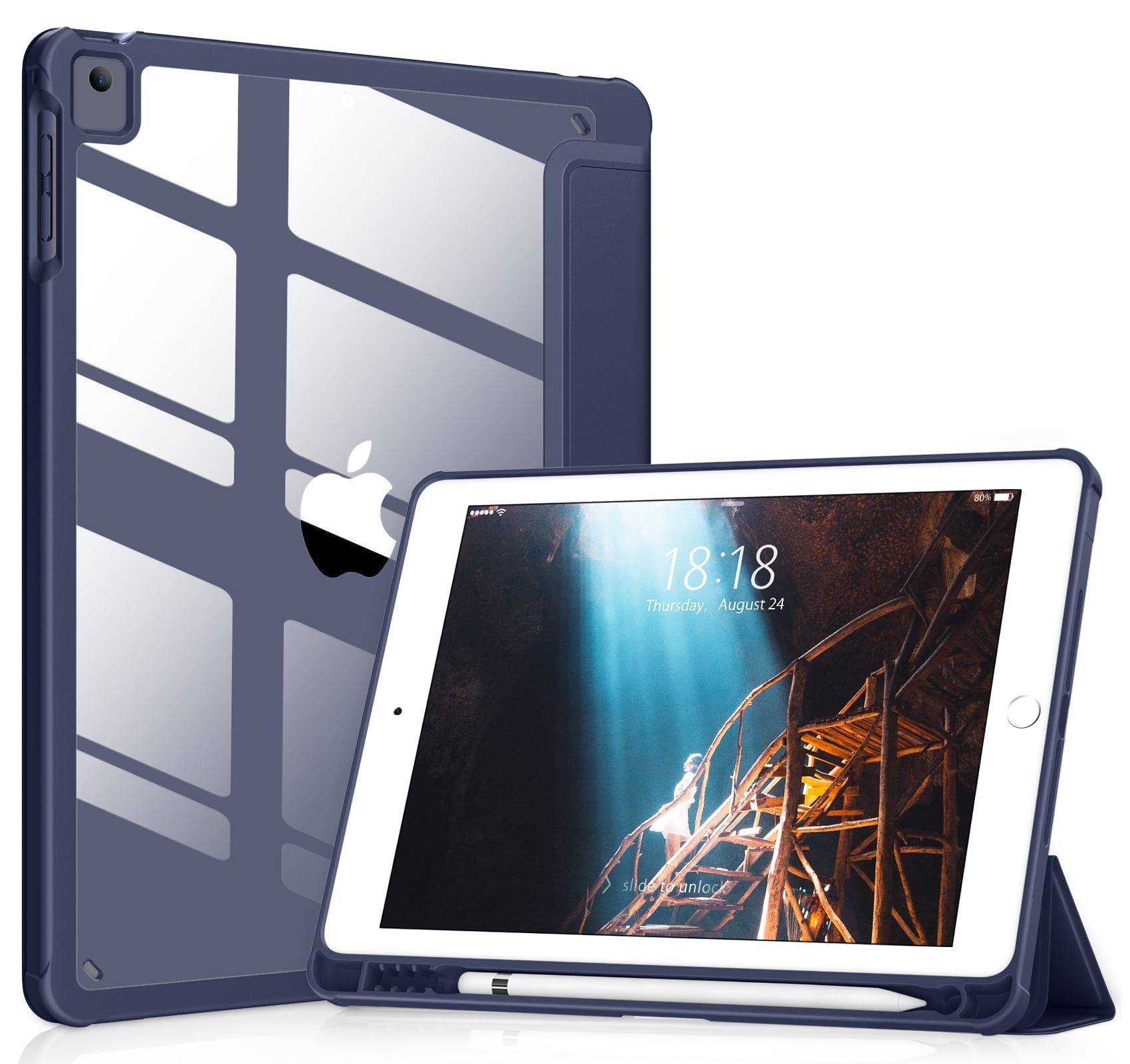 DTTOCASE iPad 6th / 5th Generation Case,iPad Air 2 & 1 Case,Clear 9.7 ...