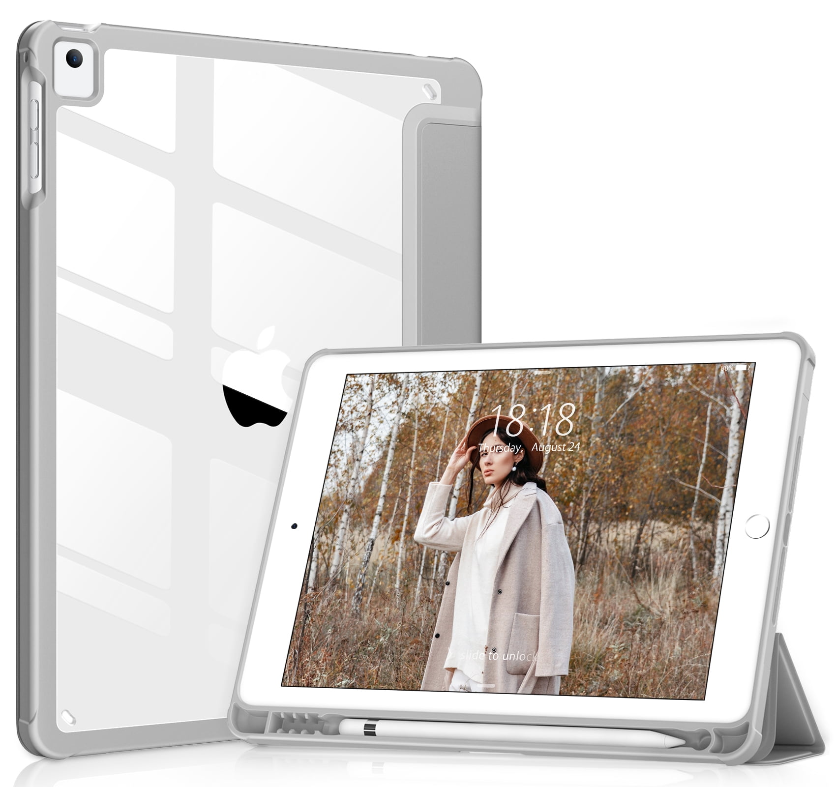 DTTOCASE iPad 6th / 5th Generation Case,iPad Air 2 & 1 Case,Clear 9.7 ...