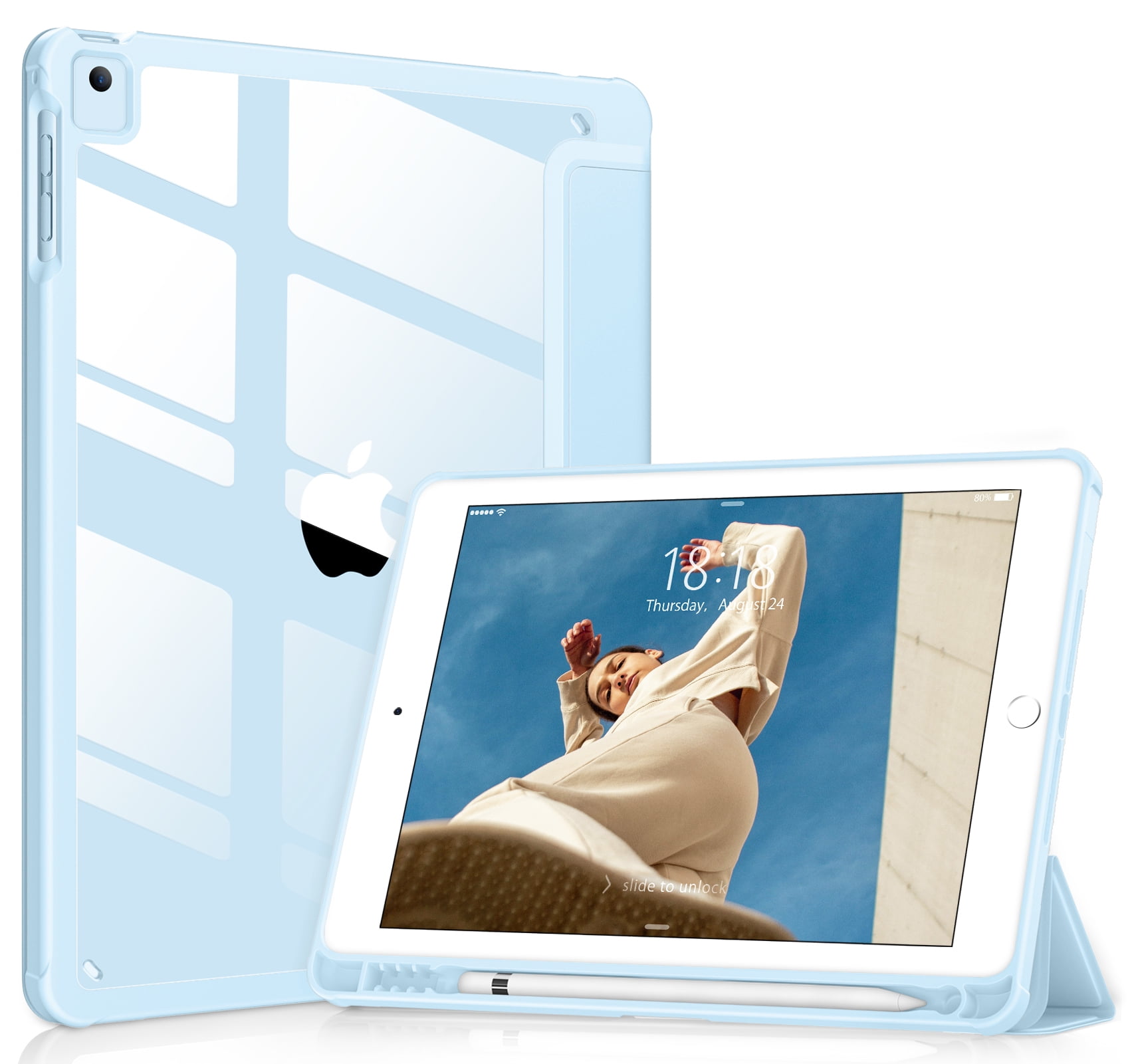 DTTOCASE iPad 6th / 5th Generation Case,iPad Air 2 & 1 Case,Clear 9.7 ...