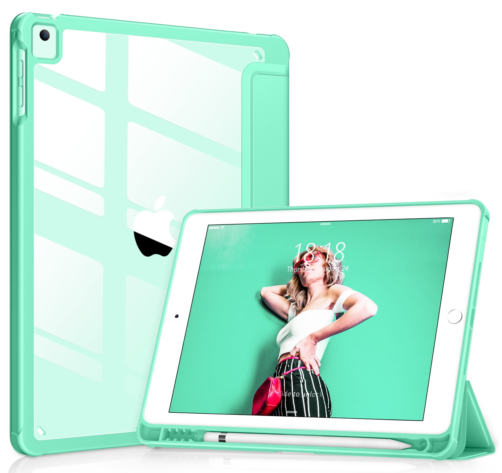 DTTOCASE iPad 6th / 5th Generation Case,iPad Air 2 & 1 Case,Clear 9.7 ...