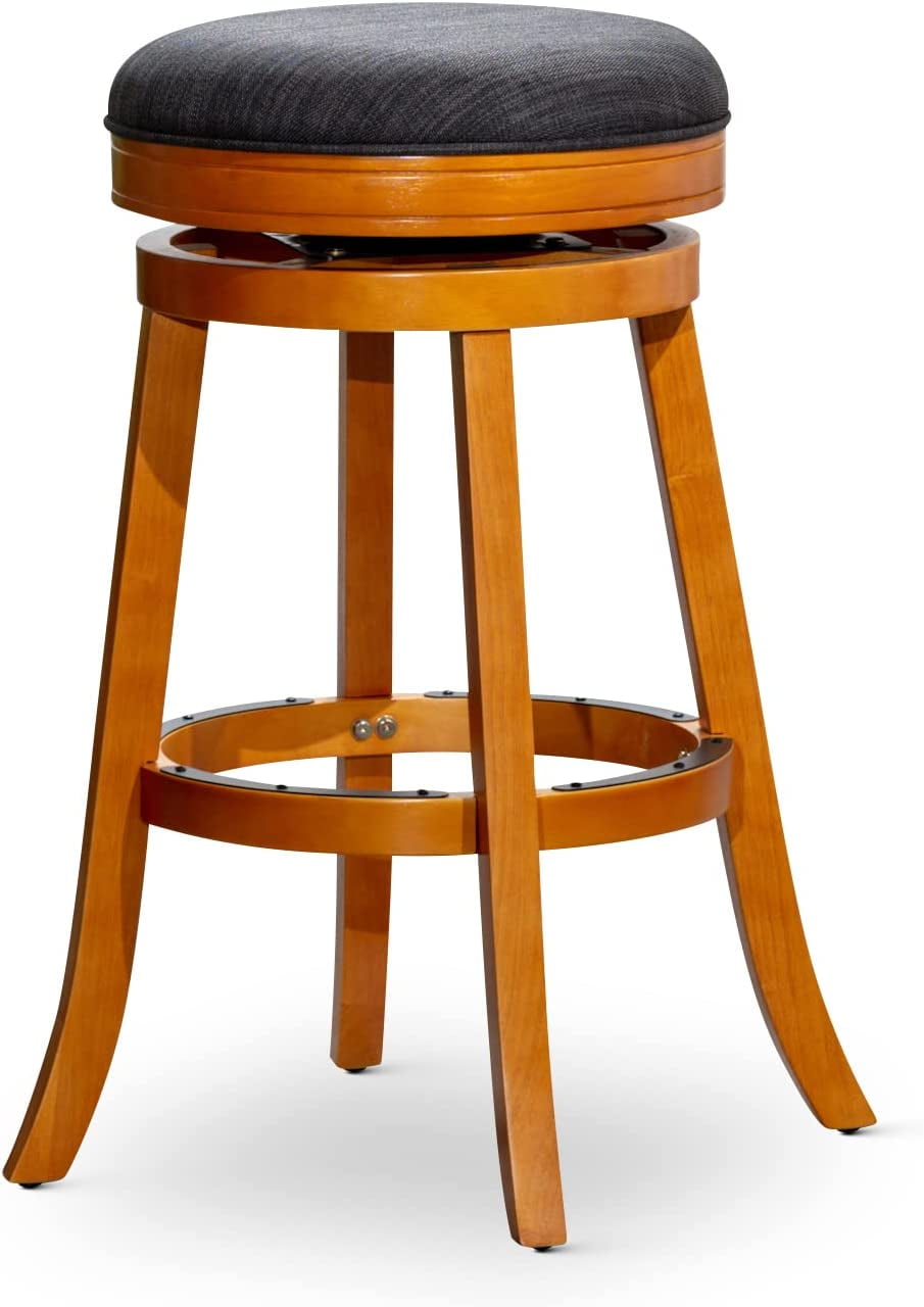 DTY Indoor Living Creede 30 Inch Bar Height Stools, Backless Swivel Bar ...