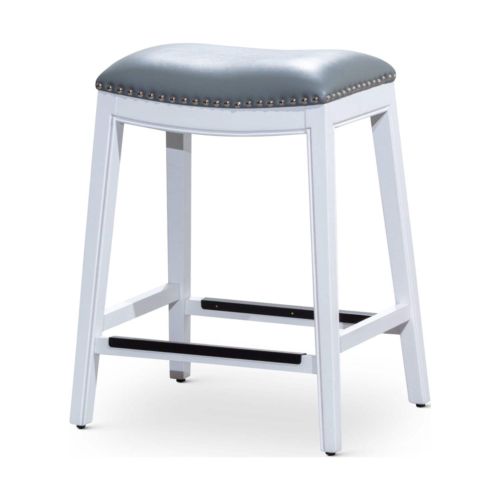DTY Indoor Living Durango Bonded Leather Saddle Stool, 24” Counter ...