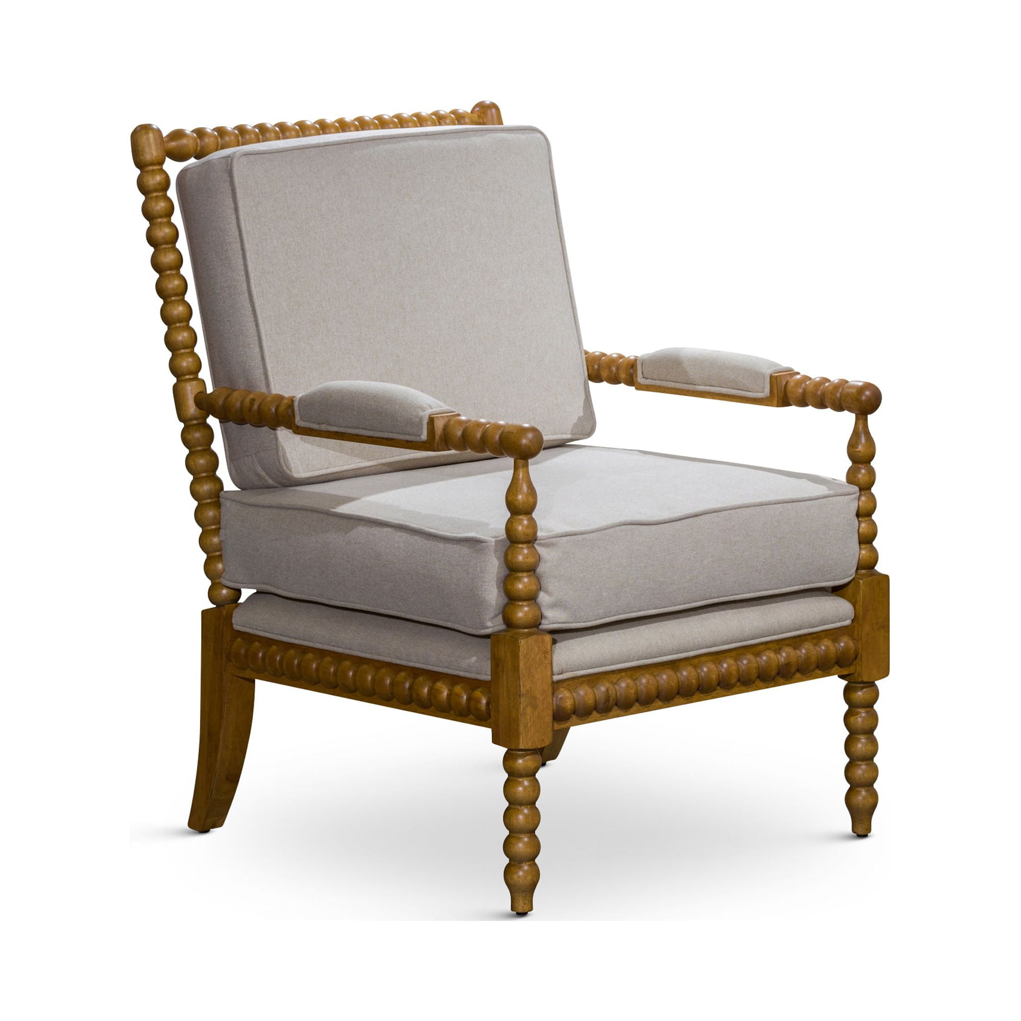 DTY Indoor Living Silverthorne Spindle Chair Weathered Oak/Beige ...