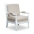 DTY Indoor Living Silverthorne Spindle Chair,White/Beige - Walmart.com