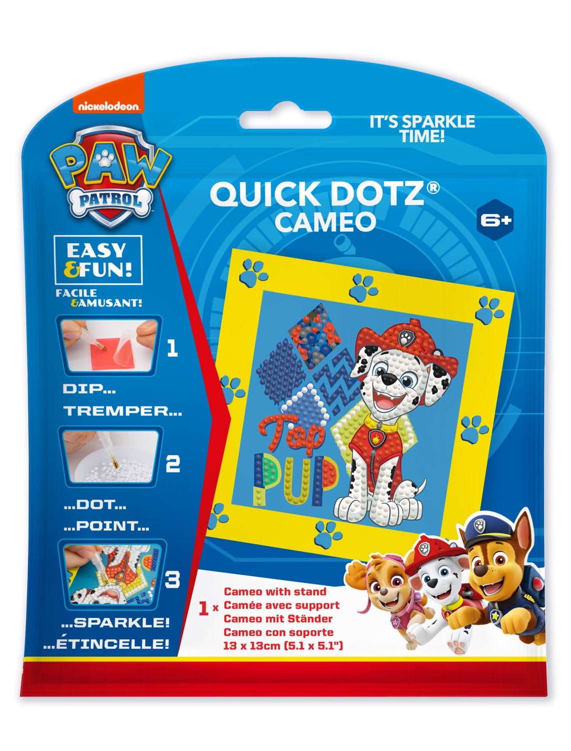 PAW PATROL Top Pup - Diamond Painting Artwork Kit - 5.12 - 5.12 in ...