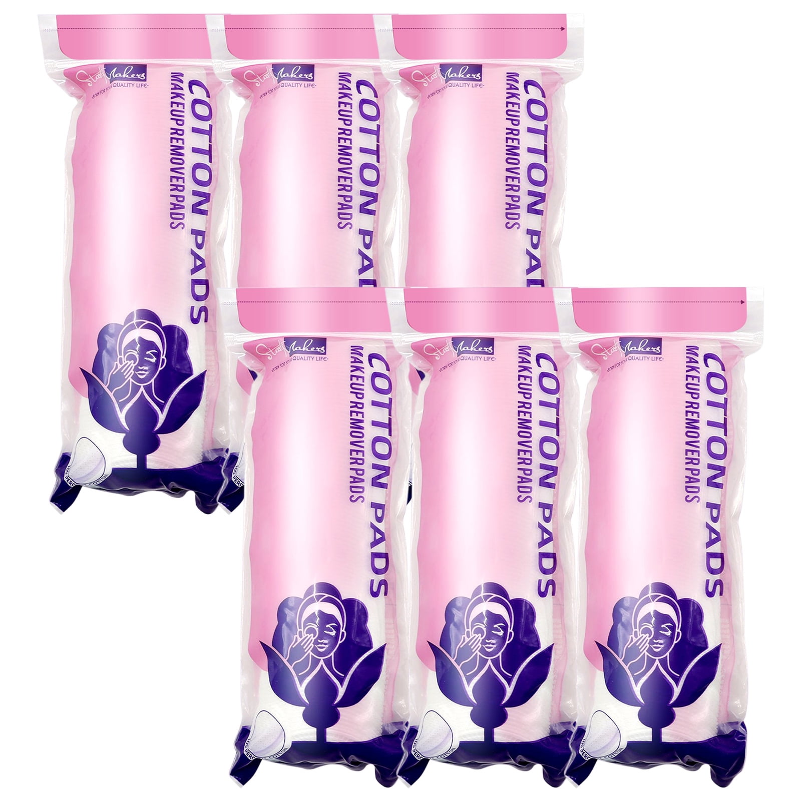 DUAIU Cotton Rounds 600 Count - Cotton Pads for Face Disposable Makeup ...