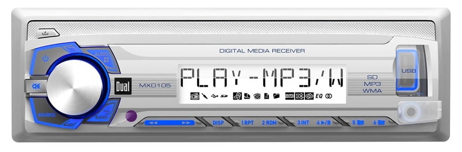 DUAL MXD105 - Digital Media Receiver with SD Card, USB and 3.5mm Inputs - Walmart.com