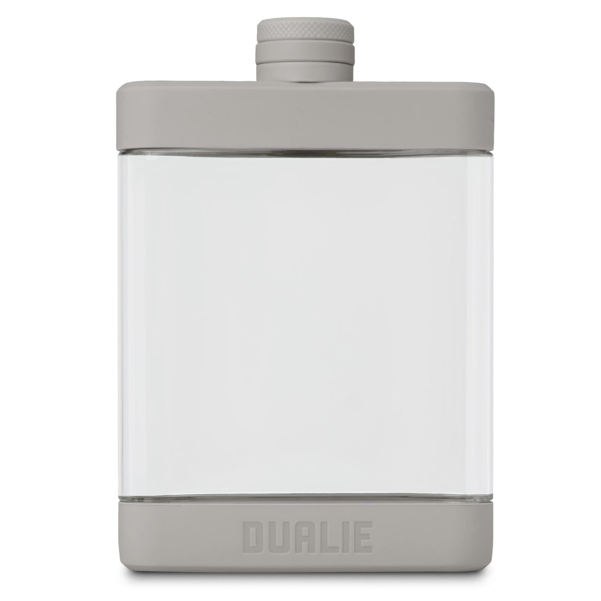 DUALIE 8 oz Hip Flask for Liquor - Undetectable Shatterproof Alcohol ...