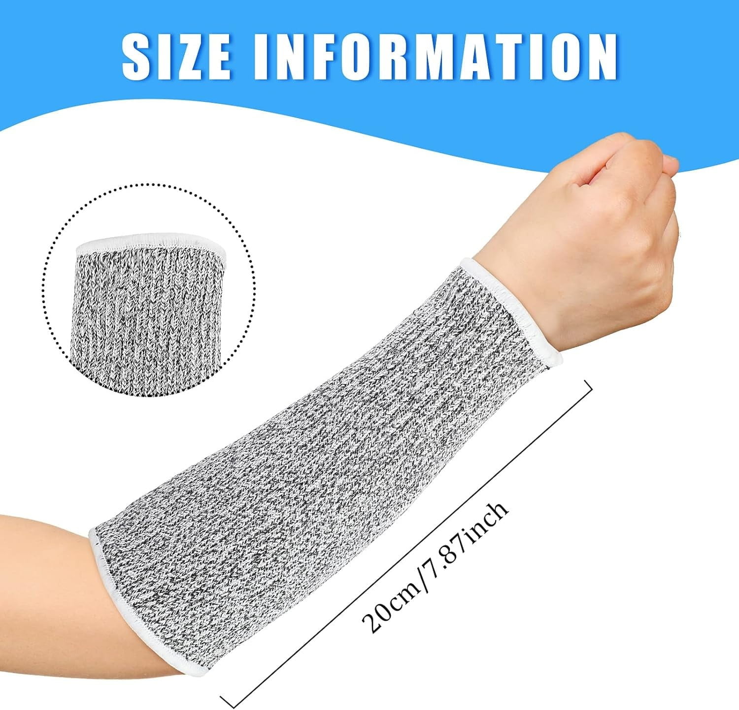 DUANLE Anti Cutting Wrist Guard Short Sleeve Anti Cut Scratch And Wear ...