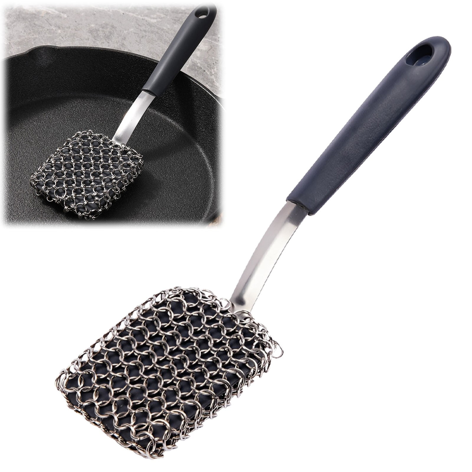 DUANLE Grill Scrubber Chain Mail Grill Scrubber Chainmail Grill Cleaner ...