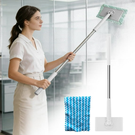 DUANLE Mop With Automatic Grip Release 360 Rotating Head Universally ...