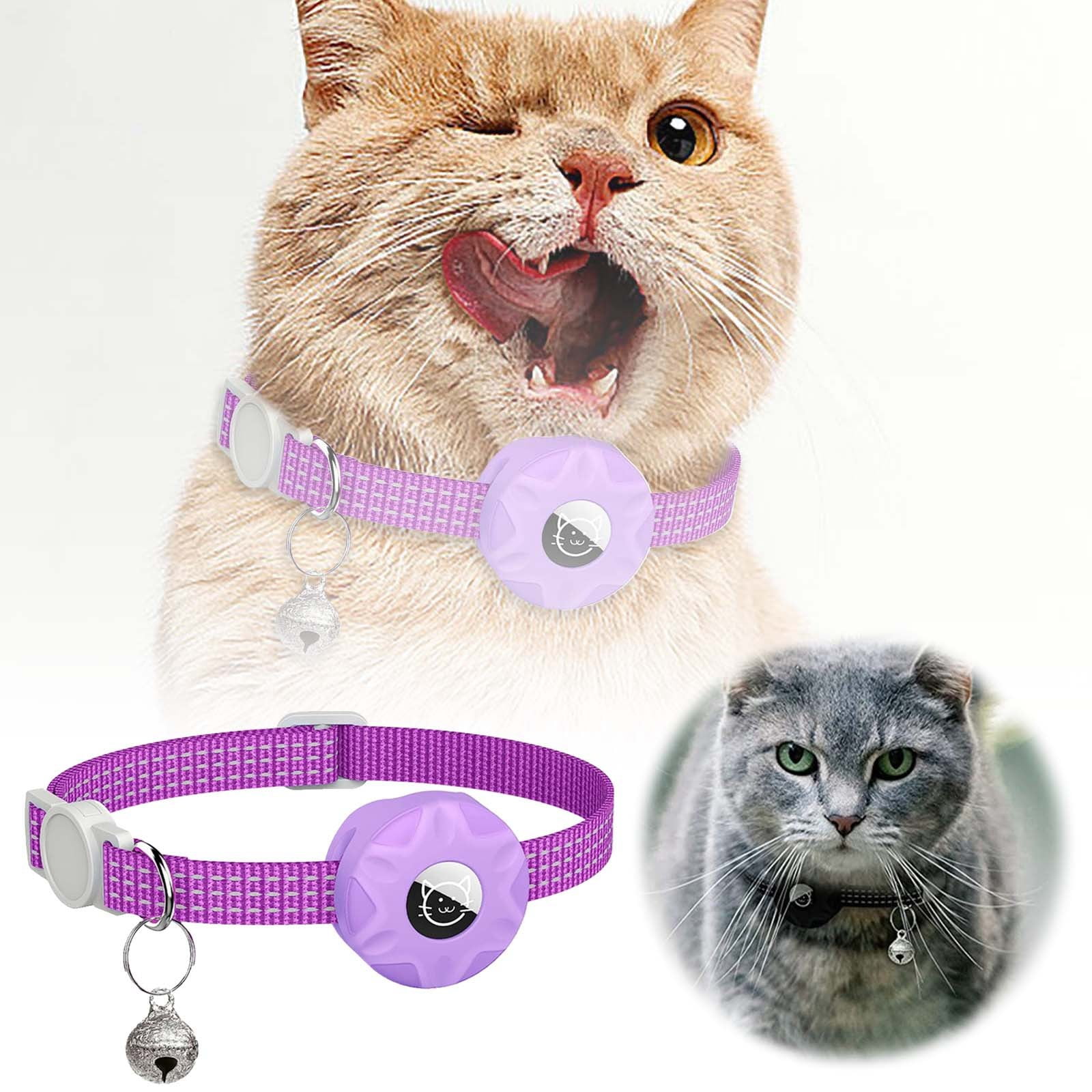 DUAONETS Airtag Cat Air Tag Cat with Bell and Buckle in 3/8 - Walmart.com