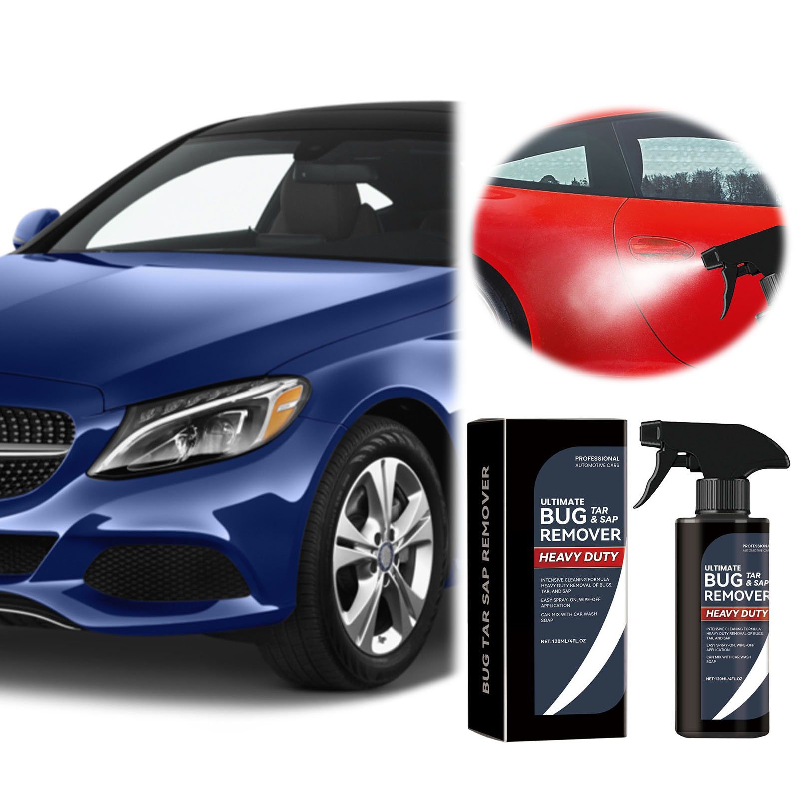 DUAONETS Car Exterior Cleaning Spray Windows Lights Decontamination ...