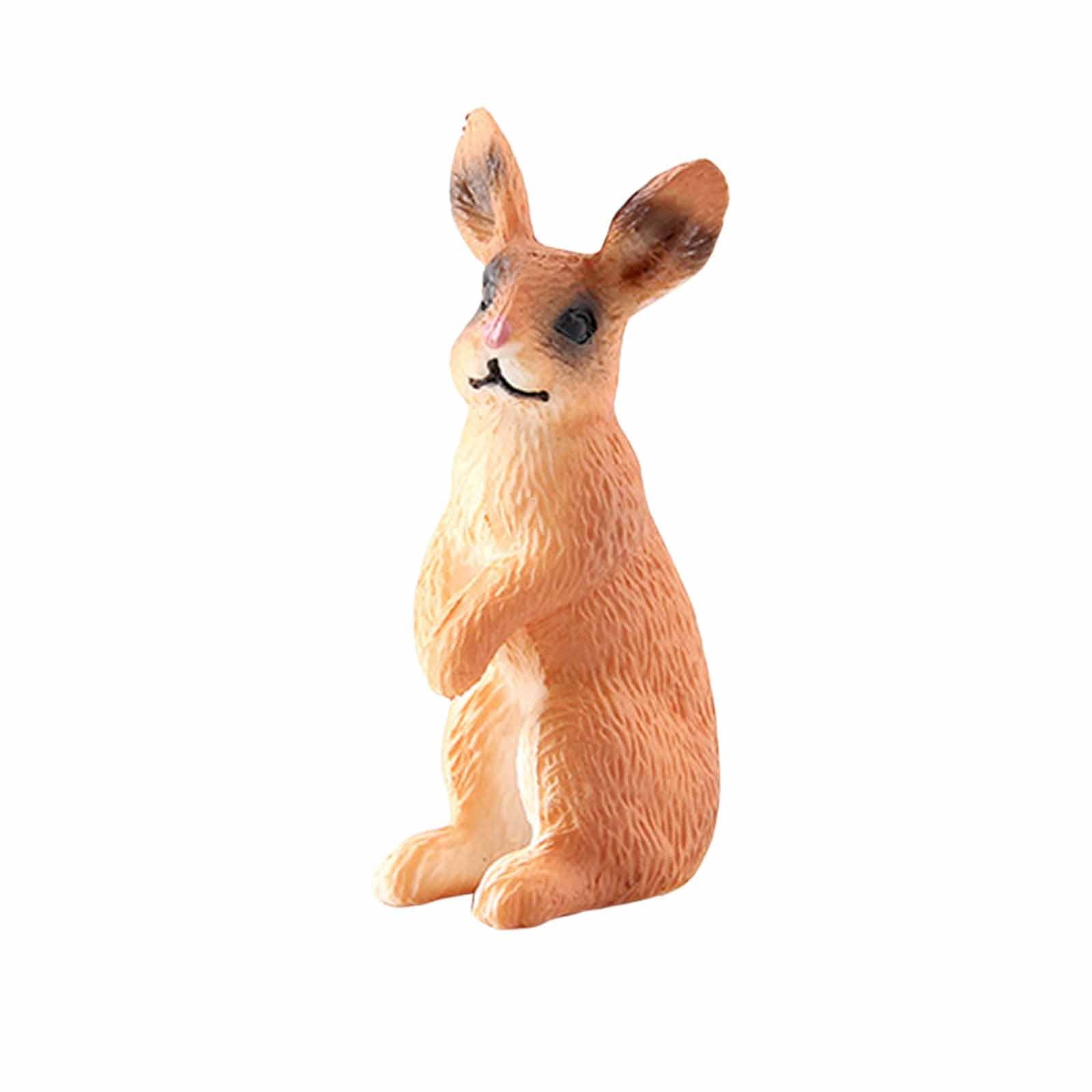 DUAONETS Children's Cute Rabbit Animal Model Toy Doll Model Department ...