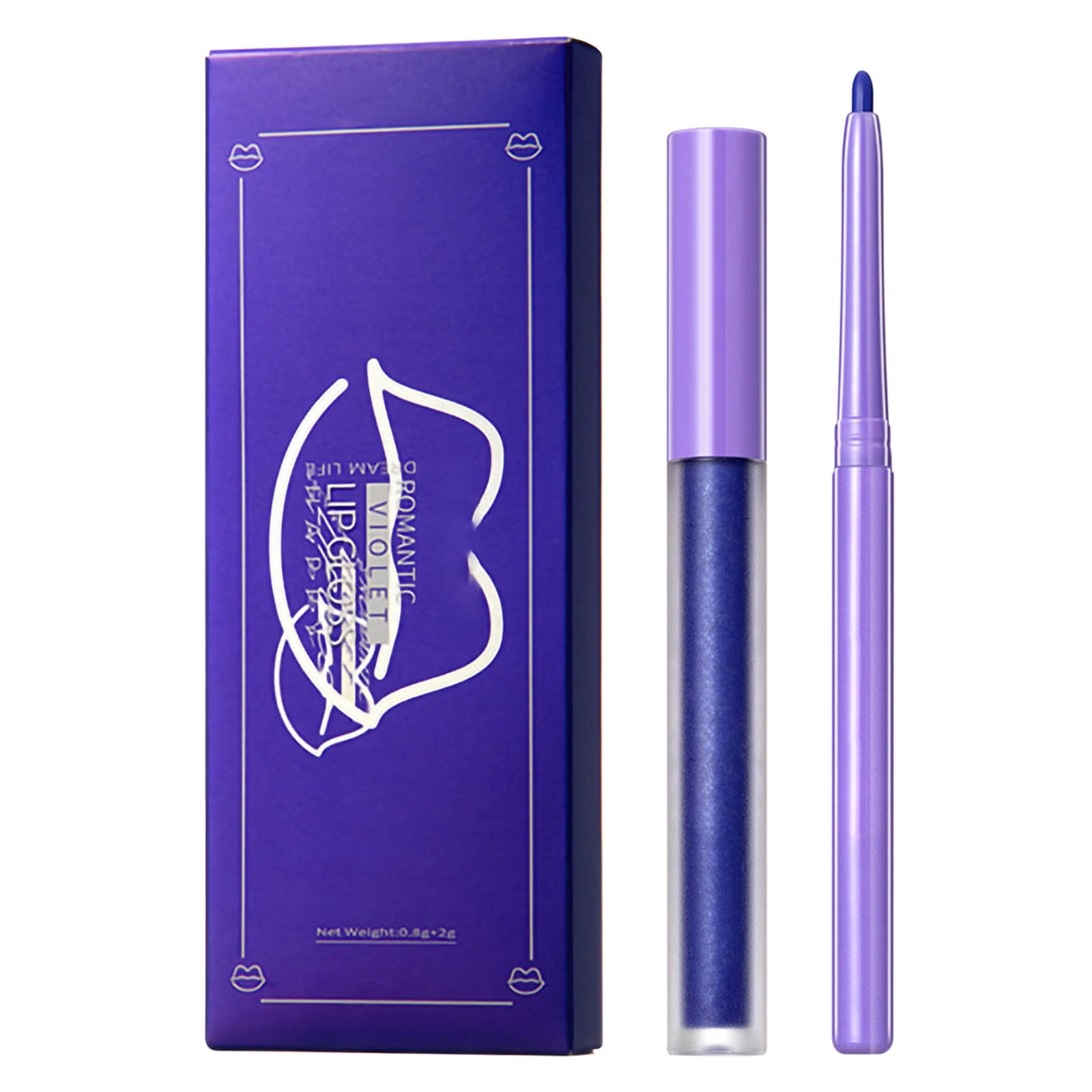 Duaonets Lip Liner And Lipstick Makeup Set 1 Pack Liquid Lipstick 1 Matching Smooth Lip Liner