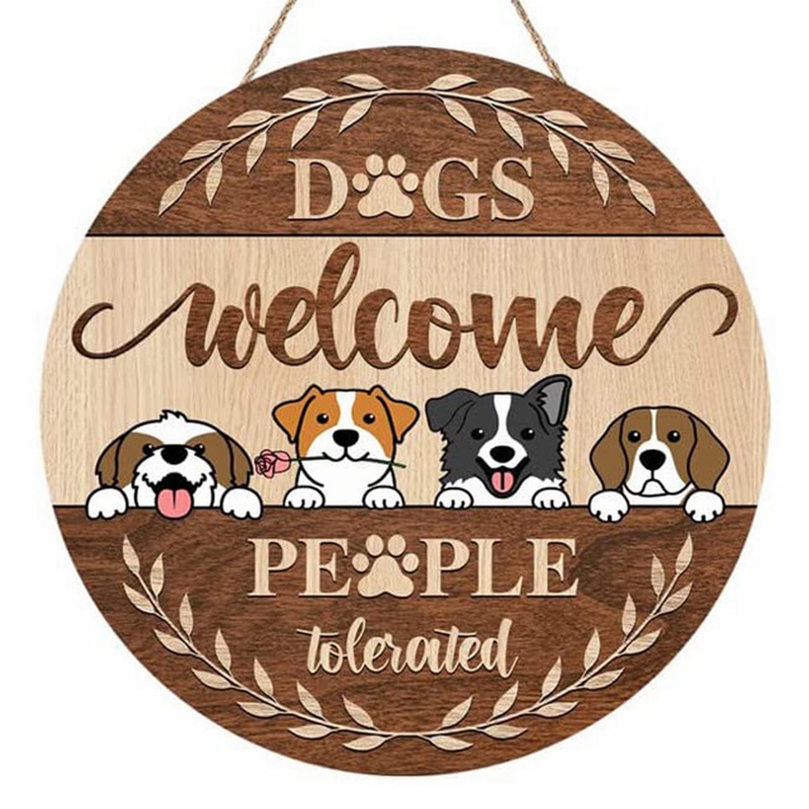 DUAONETS Welcome Sign for Front Door Outside Funny Porch Signs Outdoor ...