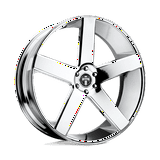 DUB 1PC Cast Aluminum Rim S115 22X8.5 5X4.5 CHR-PLATED 38MM, S115228565 ...