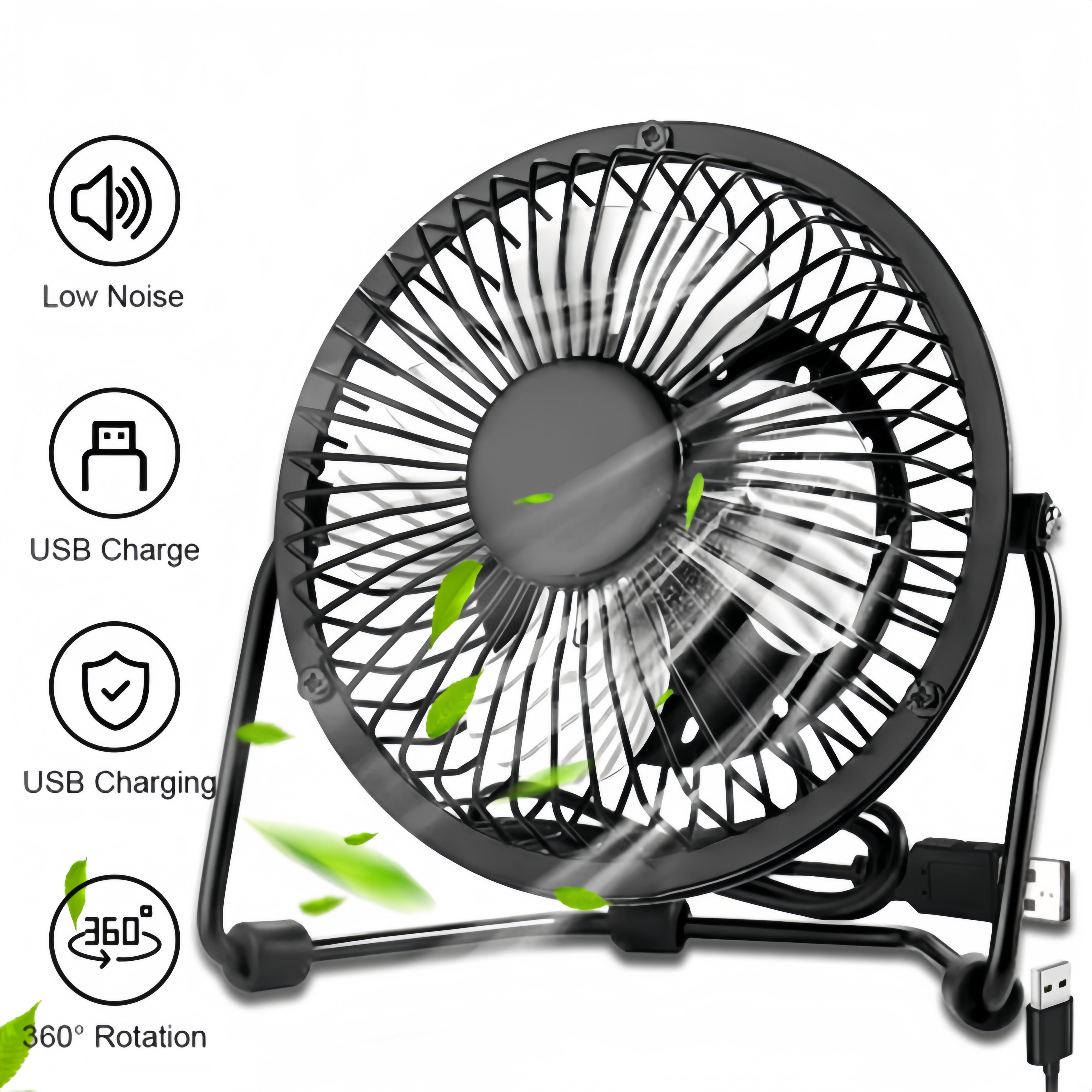 DUBEN 4/6/8" inch Desk Table Mini Fan Personal Fan air Cooler Mini ...